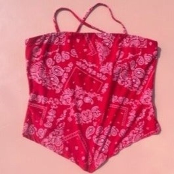 Tops | Bandana Print Y2k Tube Top | Poshmark